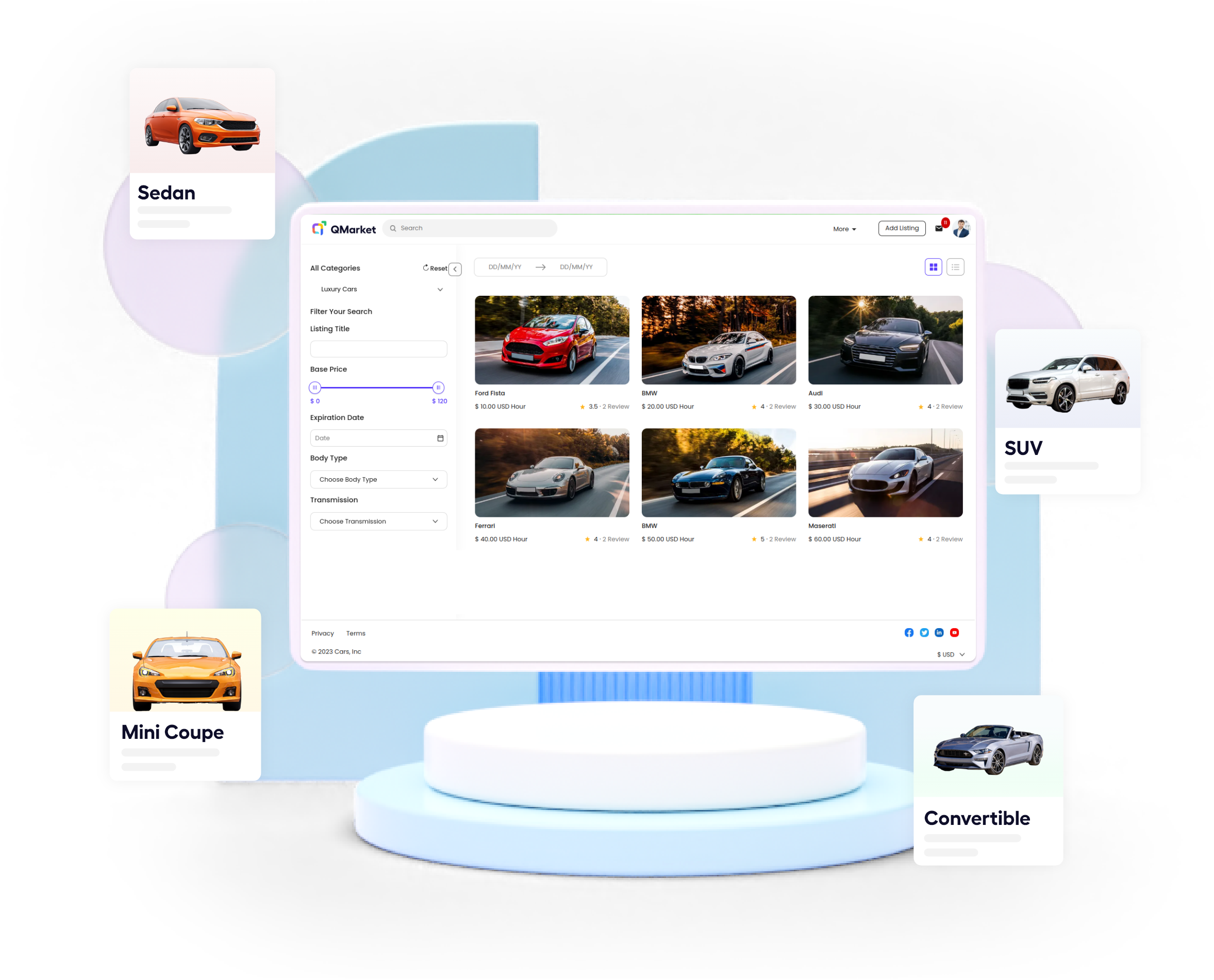 QMarket - Elevate Your Business With Our Car Rental Software
